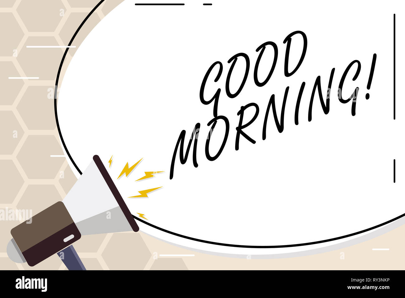 Text sign showing Good Morning. Business photo text Greeting Wishes for ...