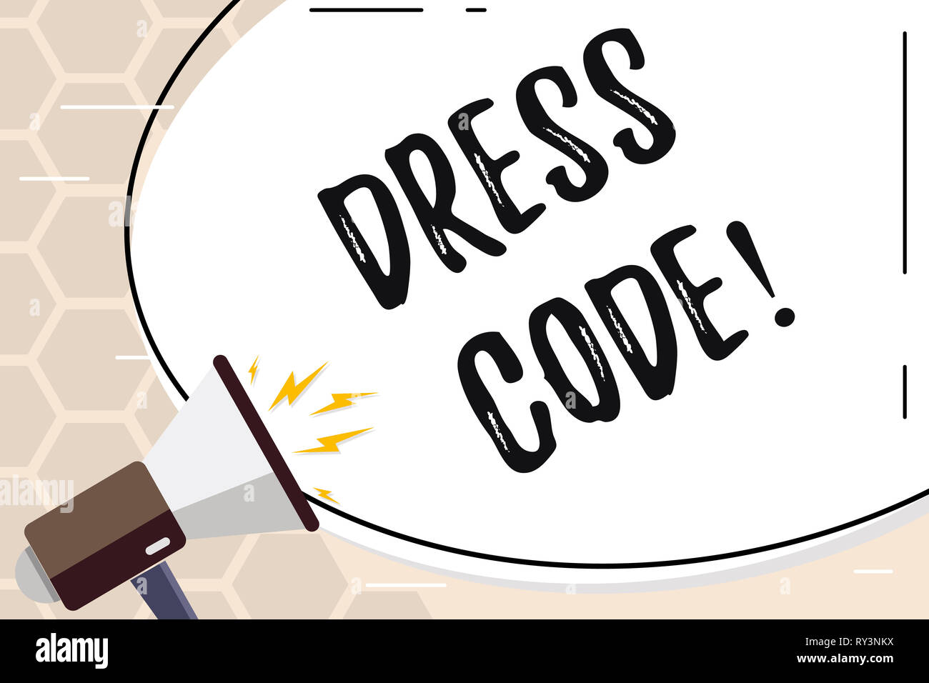 Text sign showing Dress Code. Business photo text Rules of what you can ...