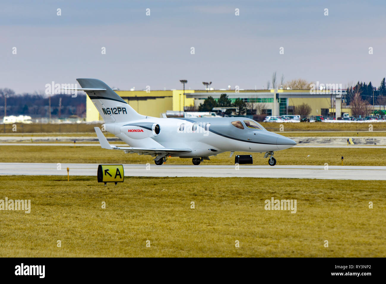 Wheeling, Illinois, United States - March 10, 2019: Honda Jet HA-420 ...
