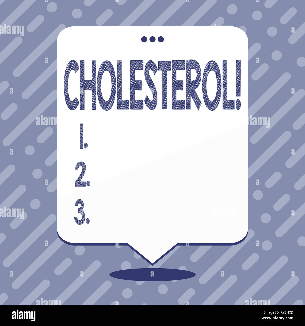 Text sign showing Cholesterol. Business photo showcasing Low Density ...