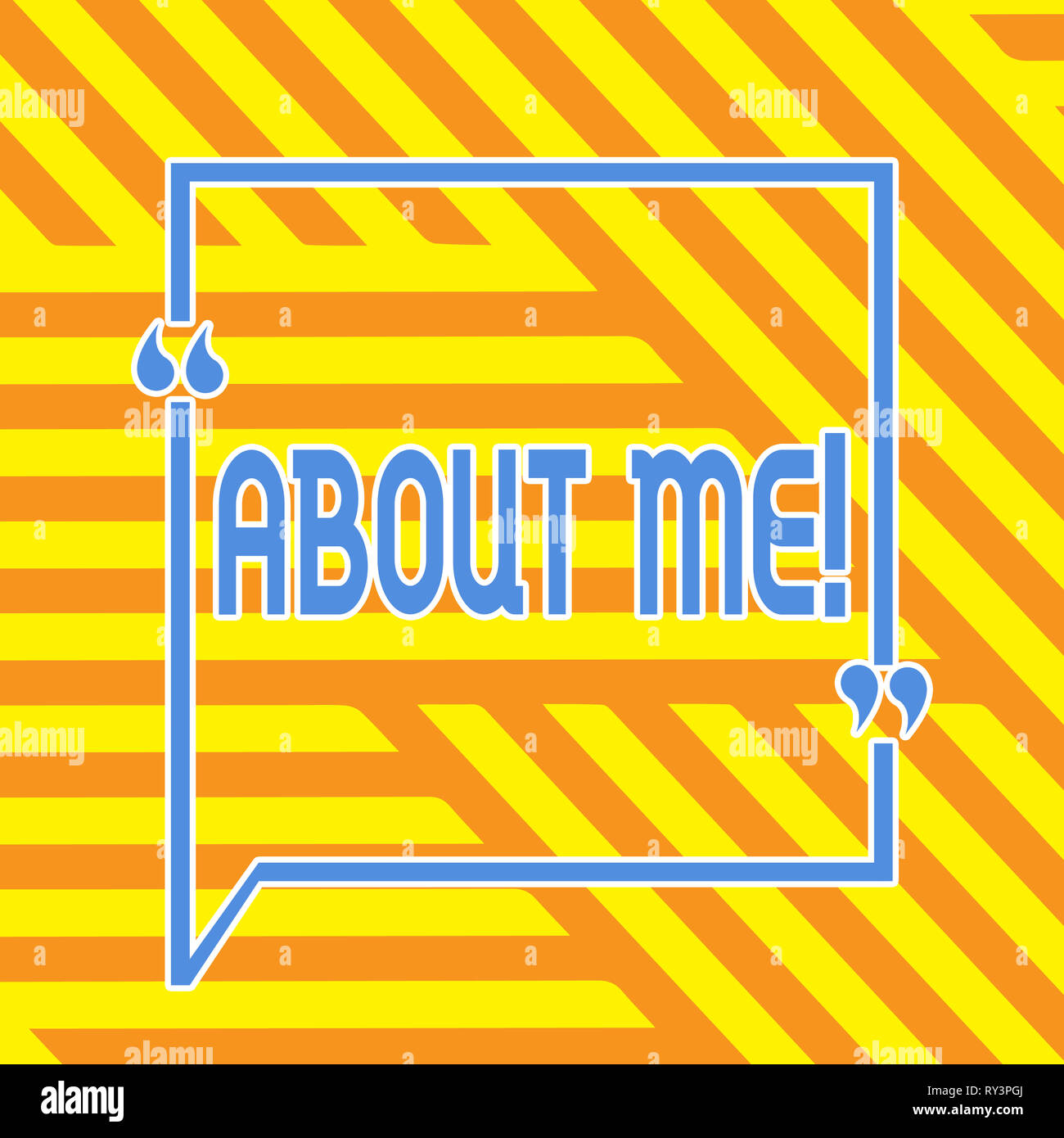 Conceptual hand writing showing About Me. Concept meaning Personality ...