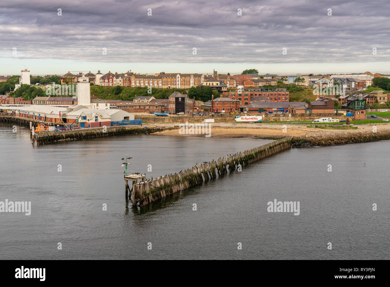 North Shields, Tyne and Wear, England, UK - September 05, 2018: View ...