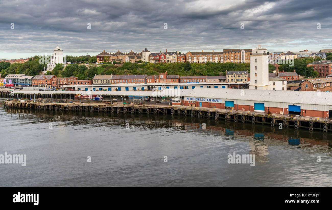 North Shields, Tyne and Wear, England, UK - September 05, 2018: View ...