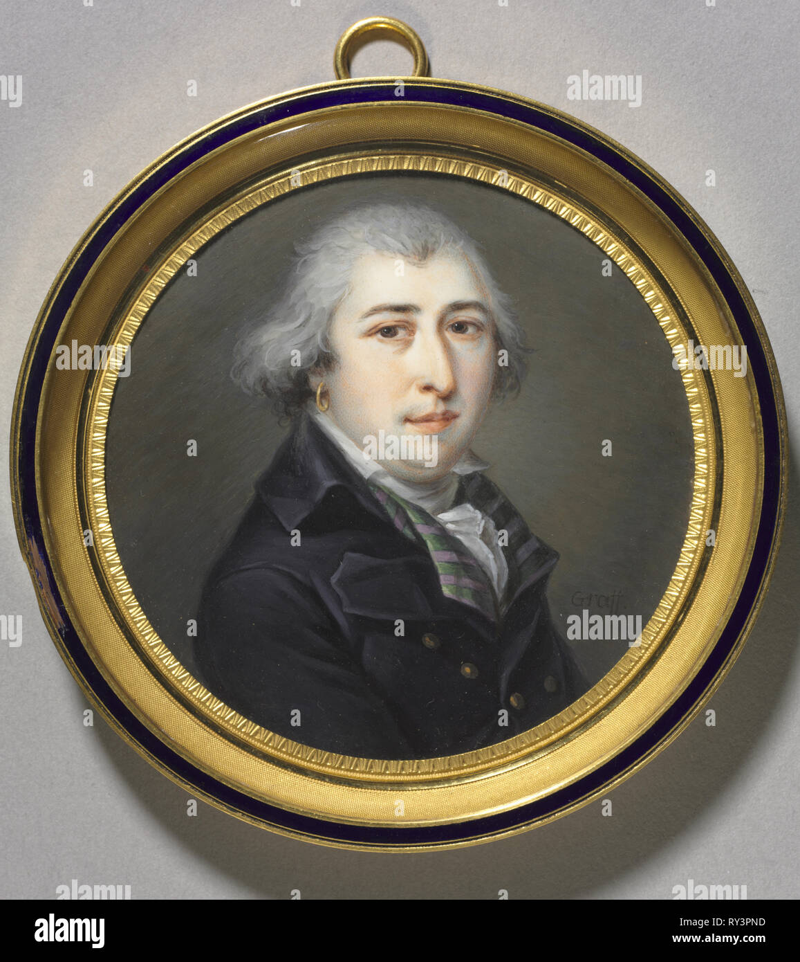 Portrait of a Man with an Earring, c. 1800. Anonymous Graff (1800 ...
