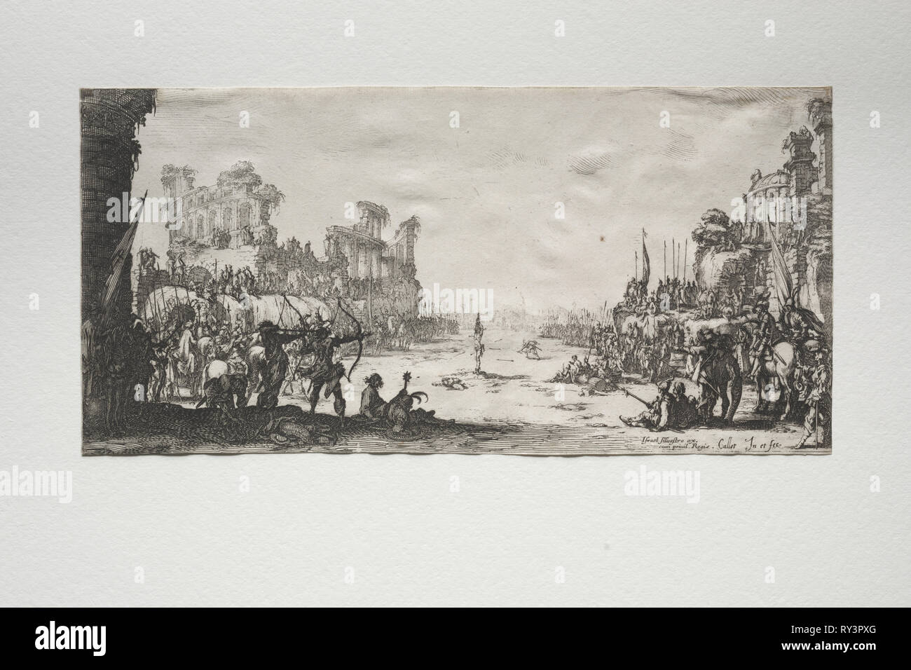 The Martyrdom of St. Sebastian. Jacques Callot (French, 1592-1635 ...