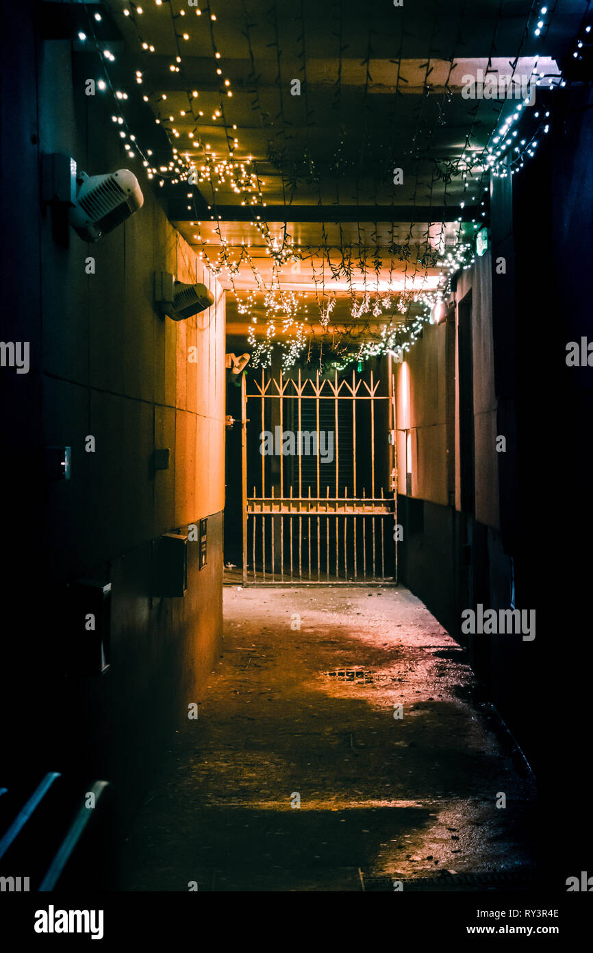 An Empty alley way in Newcastle Stock Photo - Alamy