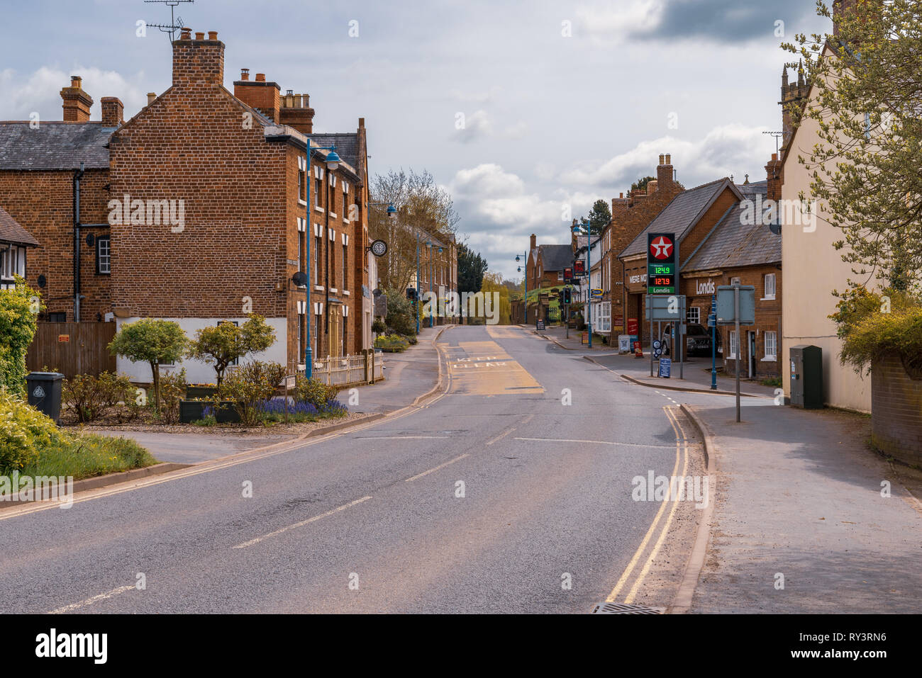 Ellesmere, Shropshire, England, UK - May 03, 2018: The Main street in ...