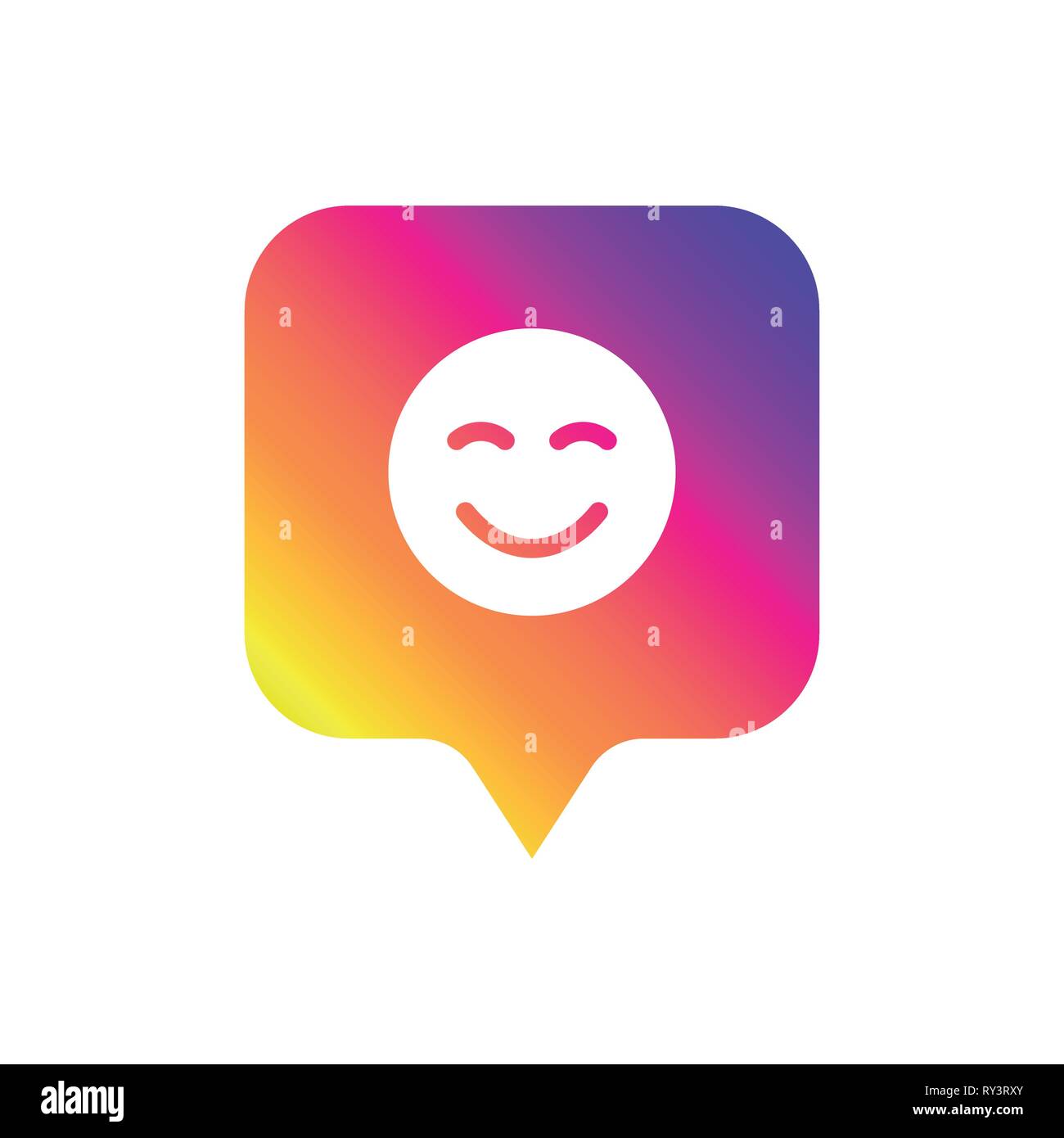 Vector likes notification icon Stock Vector Images - Alamy