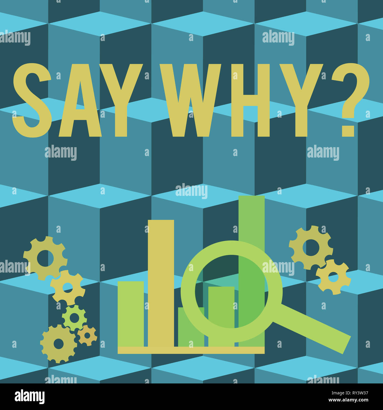 Conceptual hand writing showing Say Whyquestion. Concept meaning Give ...