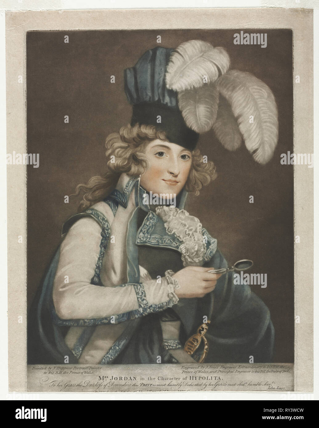Dorothy Jordan, 1791. John Jones (British, c. 1745-1797). Mezzotint and ...