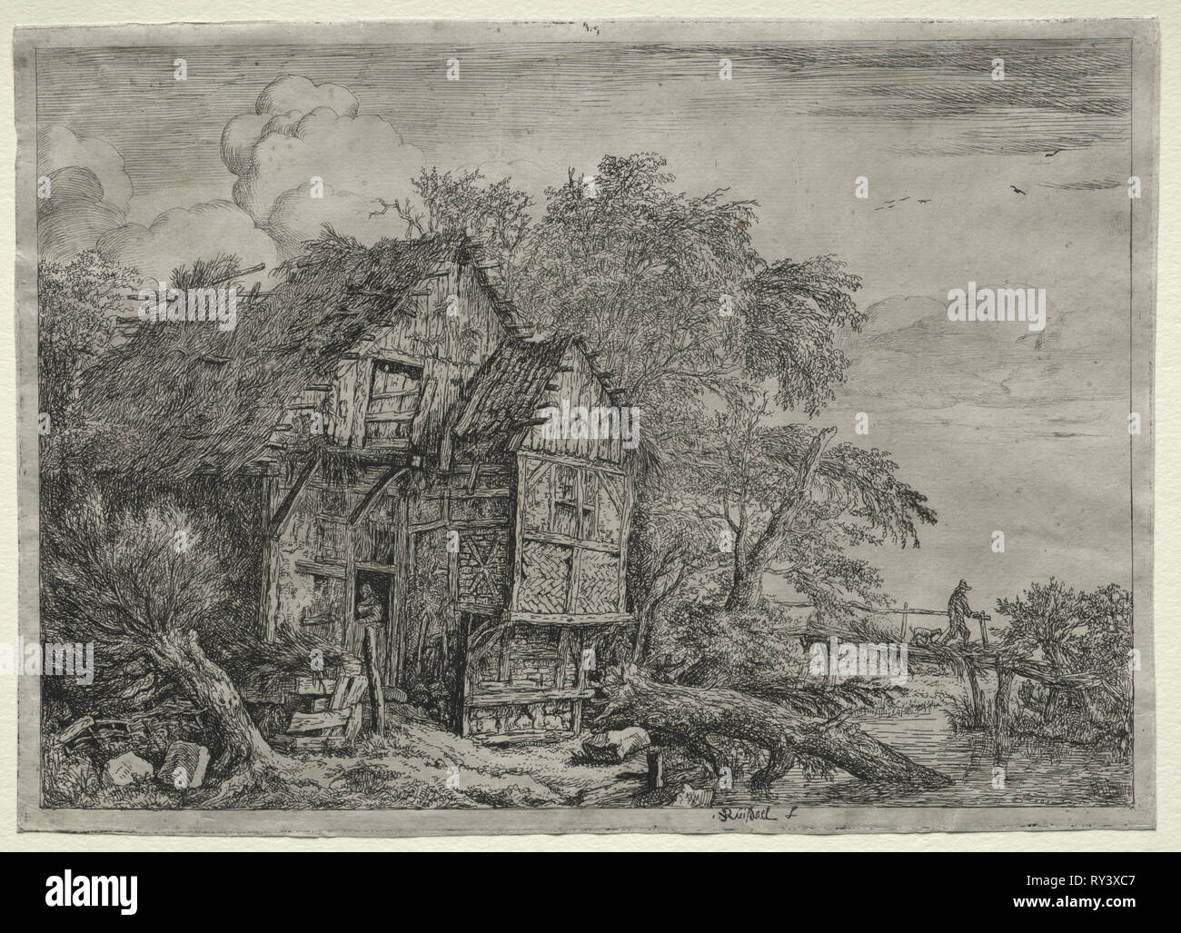 The Little Bridge. Jacob van Ruisdael (Dutch, 1628/29-1682). Etching ...