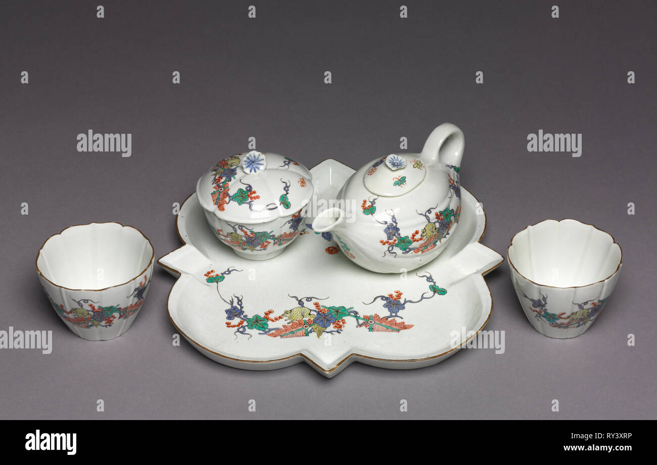 Soft paste porcelain with enamel decoration hi-res stock photography ...