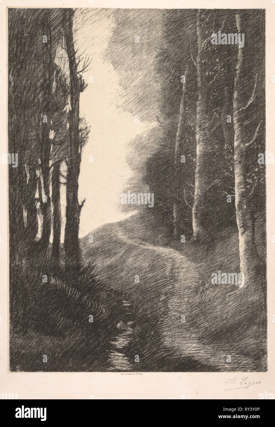 Lithograph landscape hi-res stock photography and images - Alamy