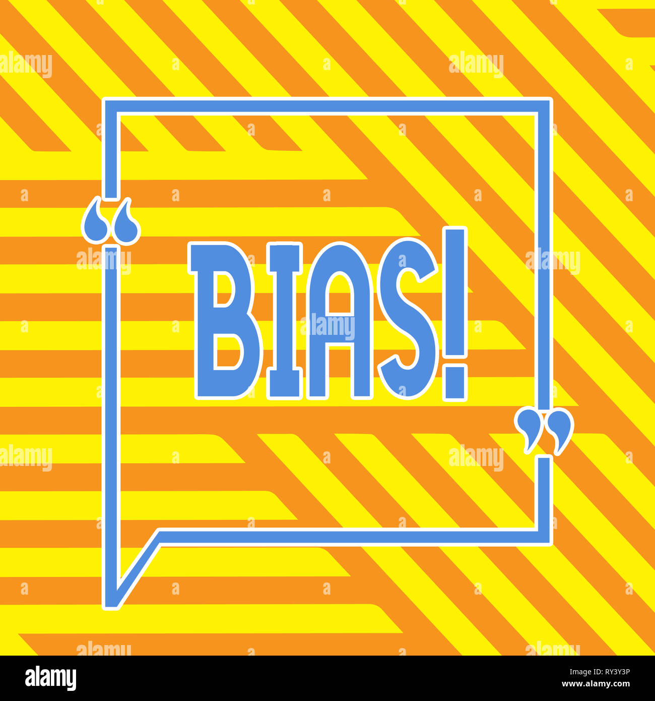 Conceptual hand writing showing Bias. Concept meaning Unfair Subjective ...