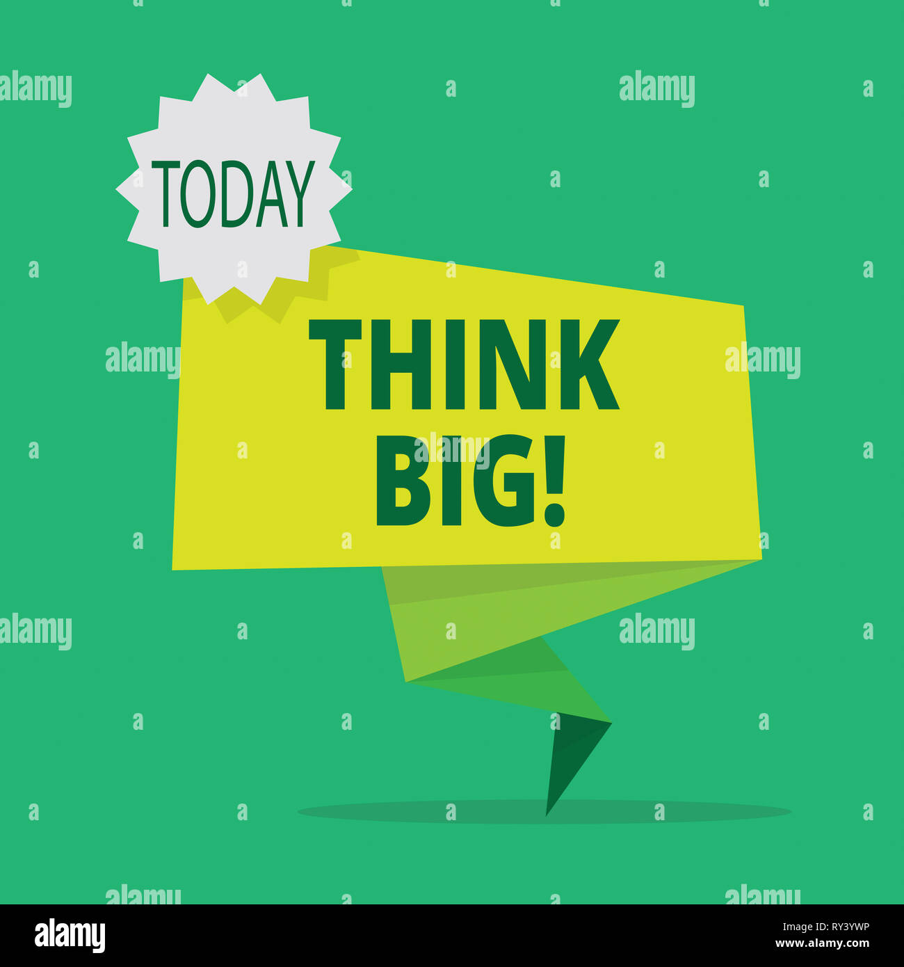 Text sign showing Think Big. Business photo showcasing Have great ideas ...
