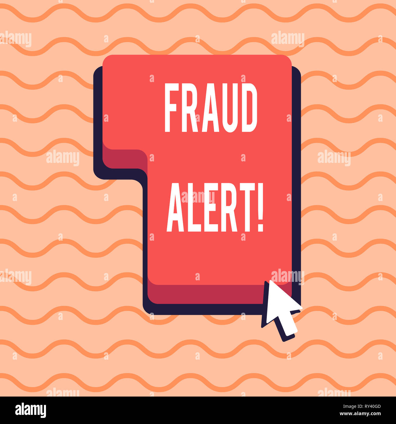 Word writing text Fraud Alert. Business photo showcasing Security ...