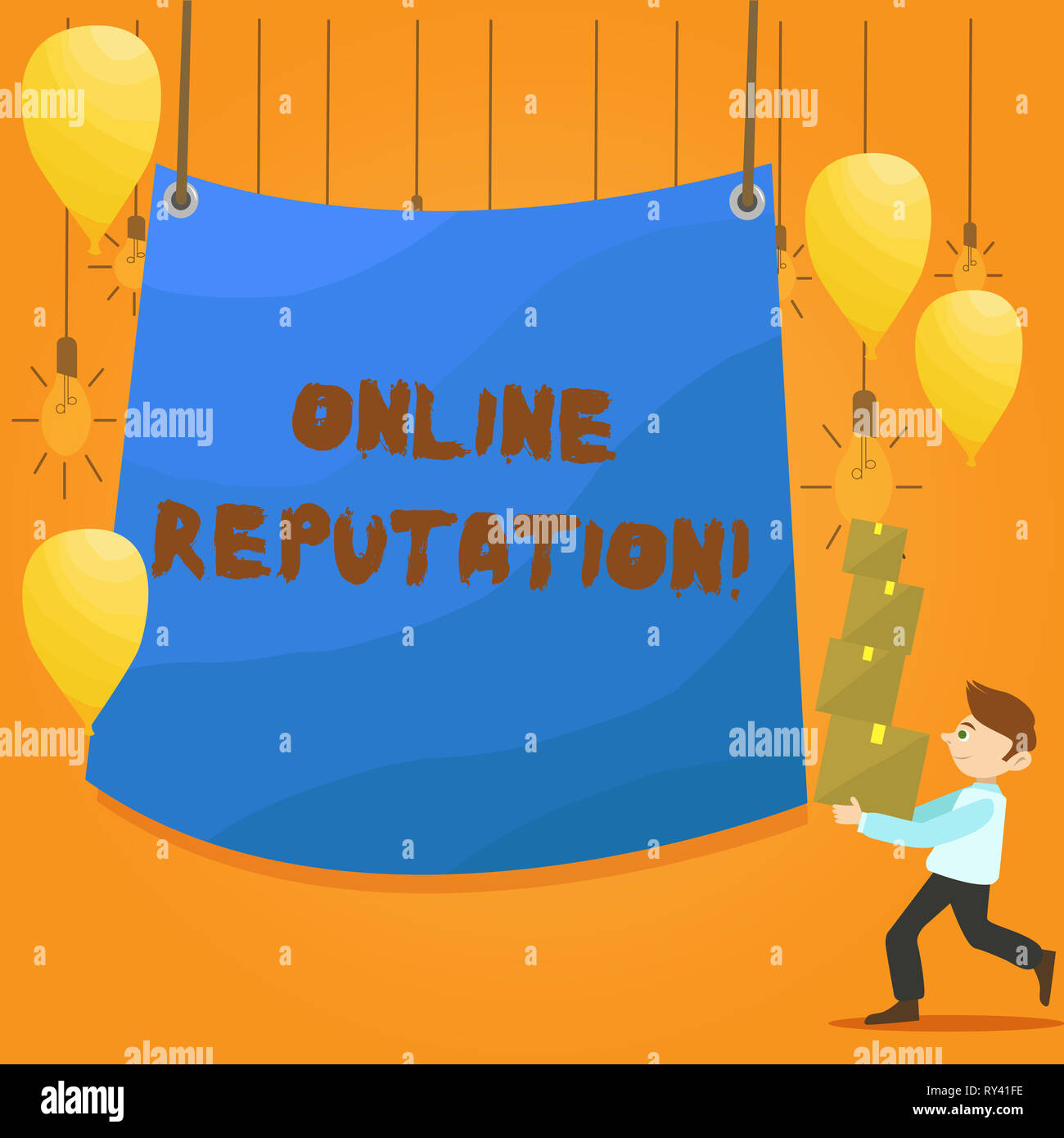 Word writing text Online Reputation. Business photo showcasing ...