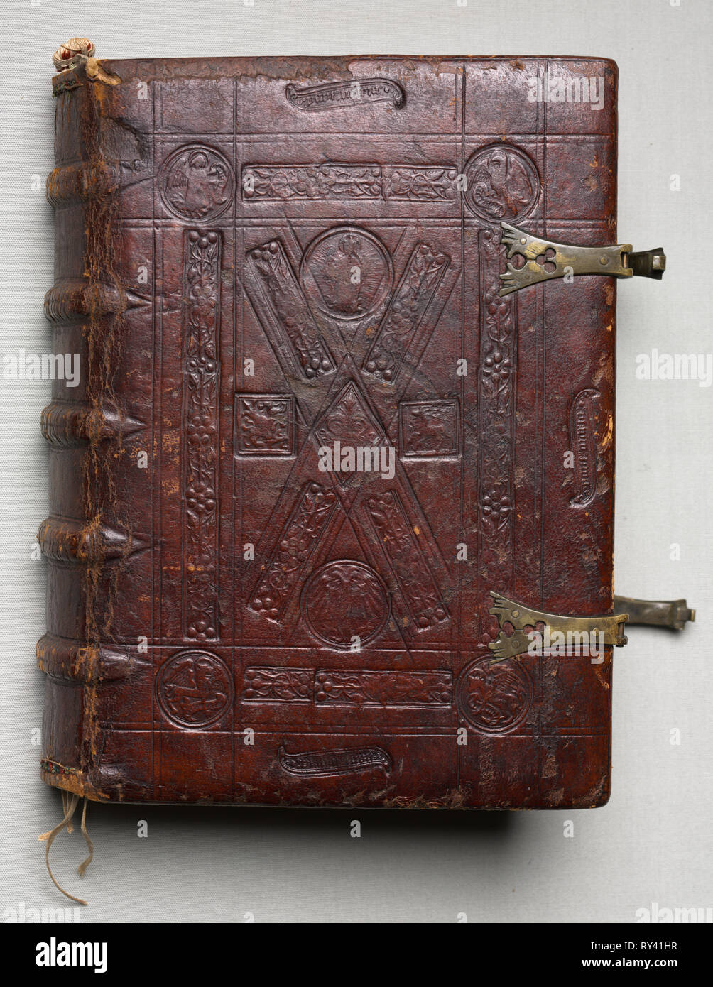 Original blind stamped leather binding hi-res stock photography and ...