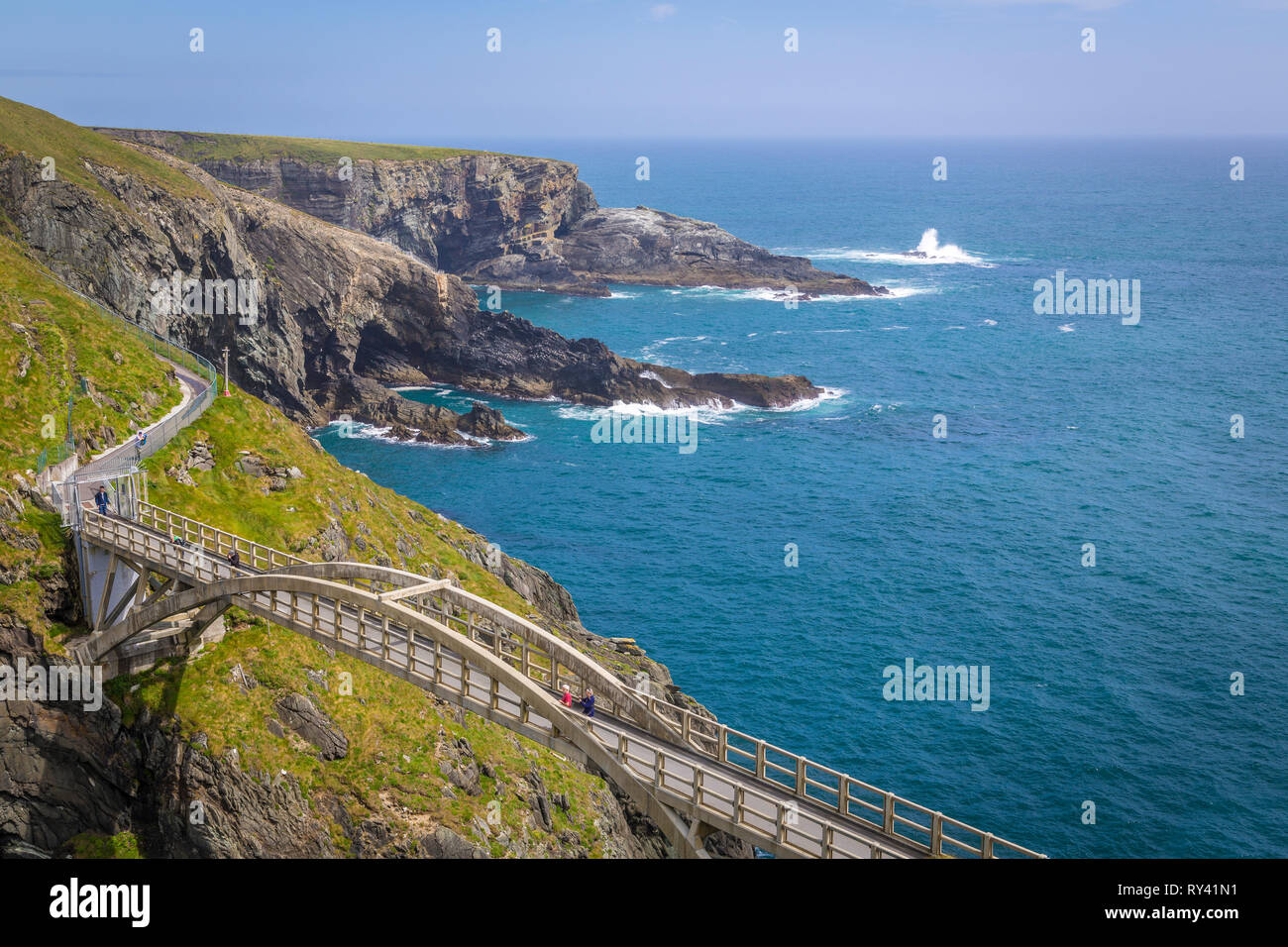 Mizen Head Cliffs and Lighthouse Museum Stock Photo - Alamy