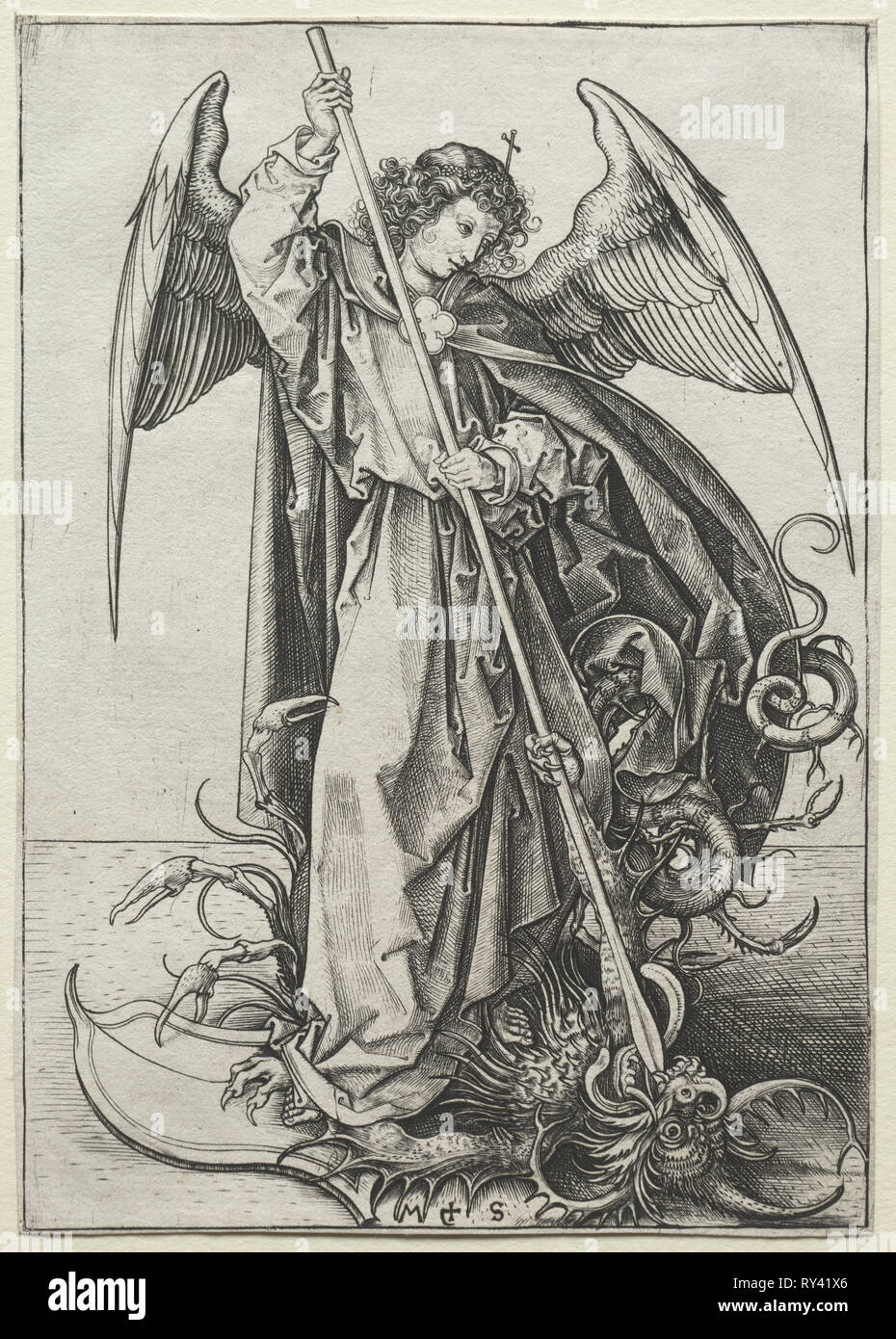 Archangel michael piercing hi-res stock photography and images - Alamy