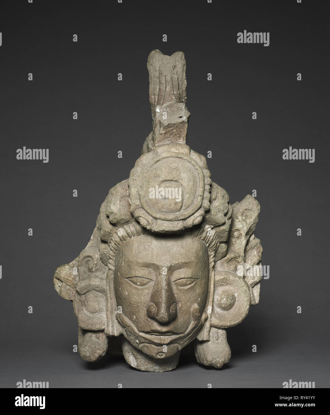 Head of a Young Noble, 746. Honduras, Copán, Structure 10L-22A, Maya ...