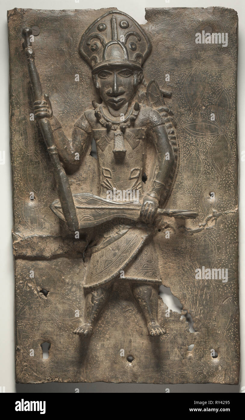 Plaque, possibly 1500s-1600s. Guinea Coast, Nigeria, Benin Kingdom, Edo ...