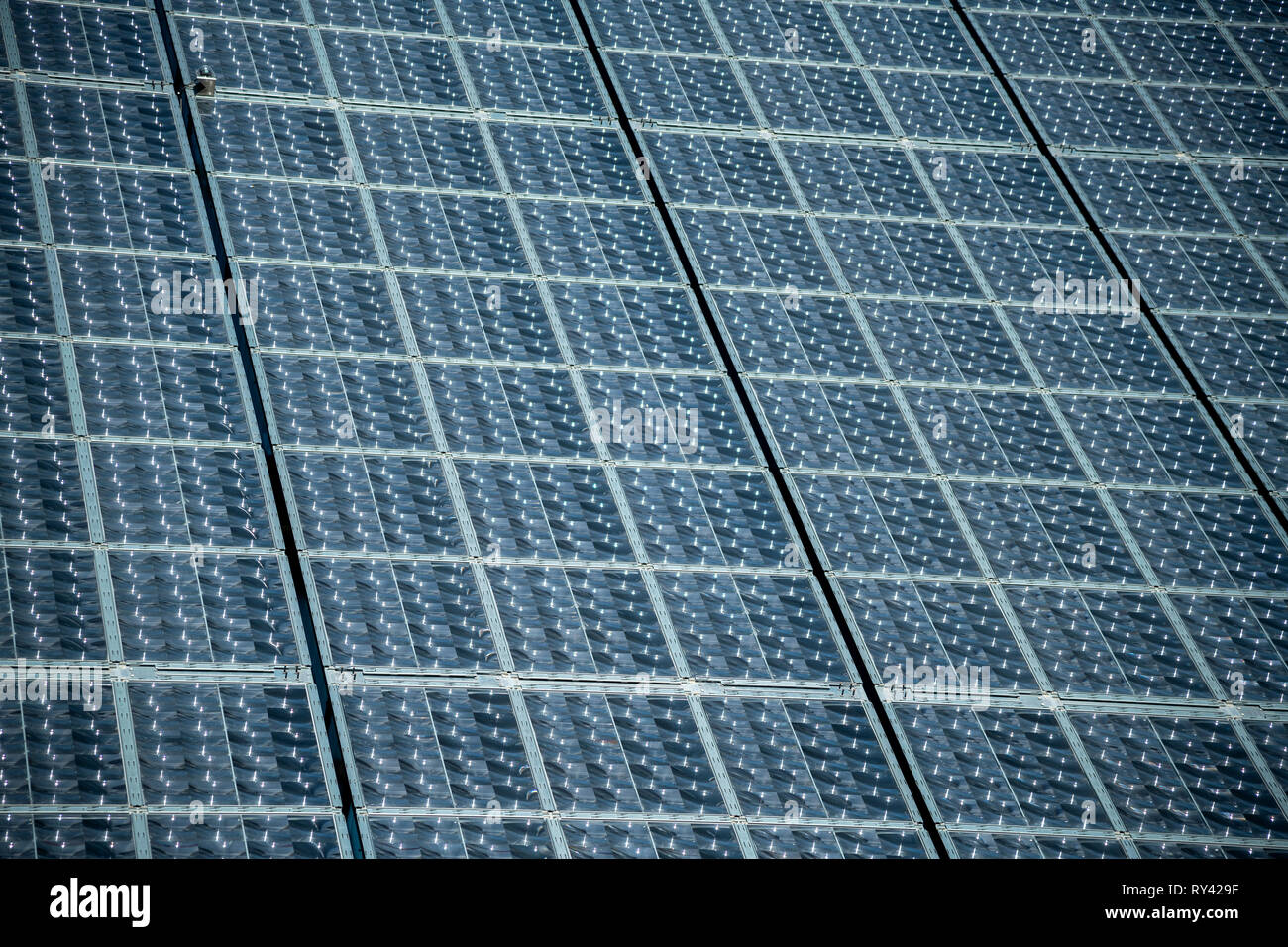 Solar panel detail abstract - renewable energy source, technology ...