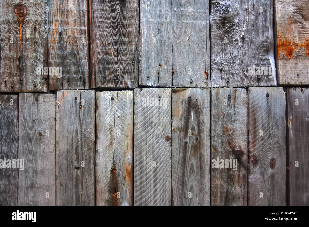 Old wood surface is flat. Old wood texture surface with grunge texture ...