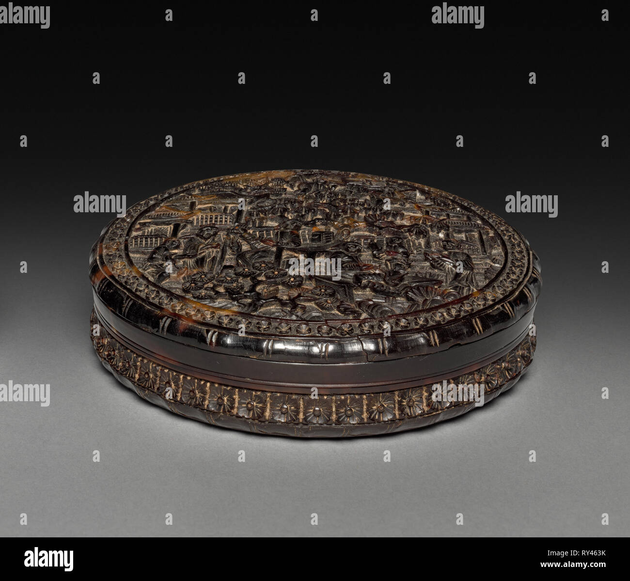 Fragrance Box, 1700s. China, Qing dynasty (1644-1911). Tortoiseshell ...