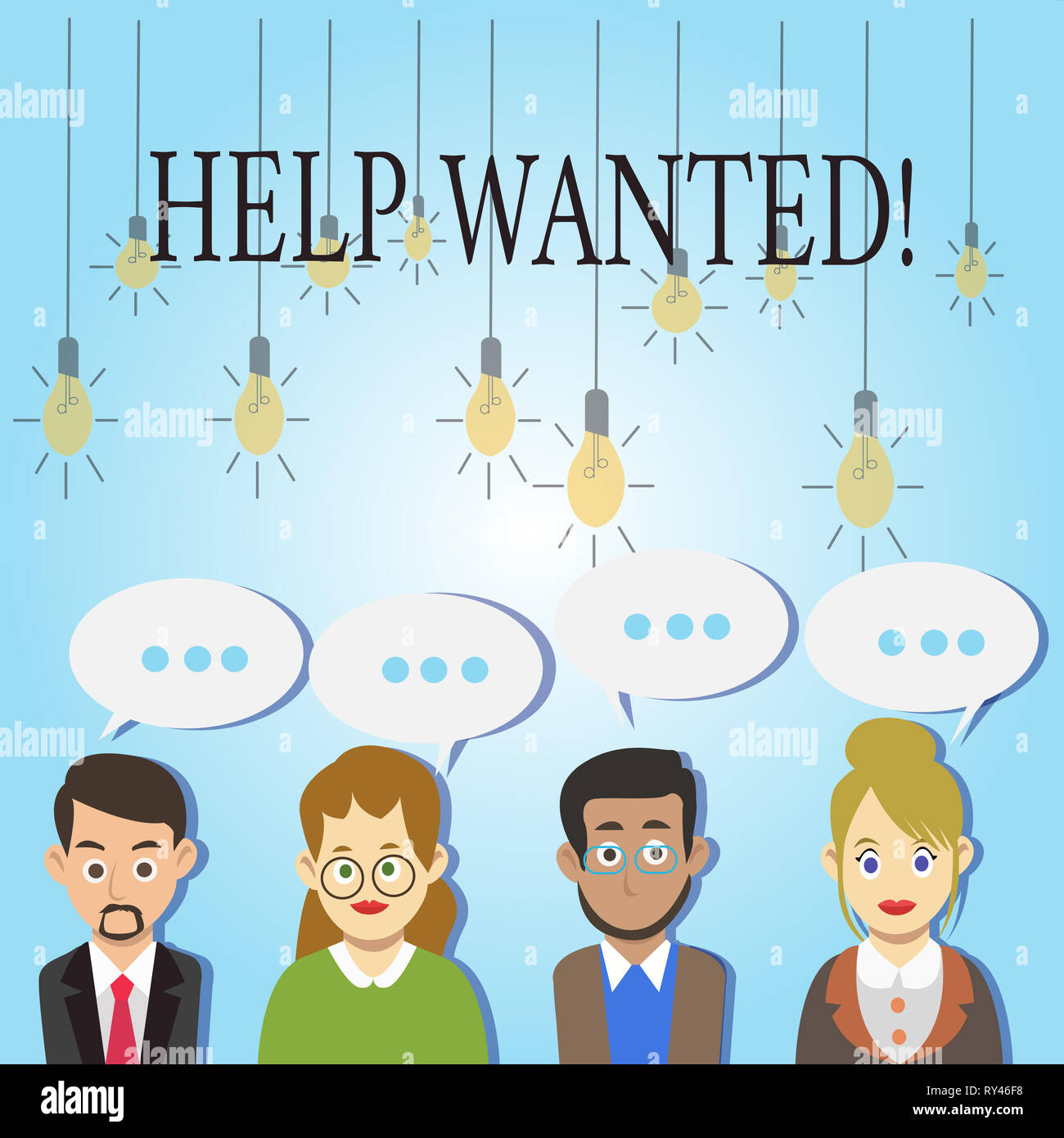 Word writing text Help Wanted. Business photo showcasing Employee ...