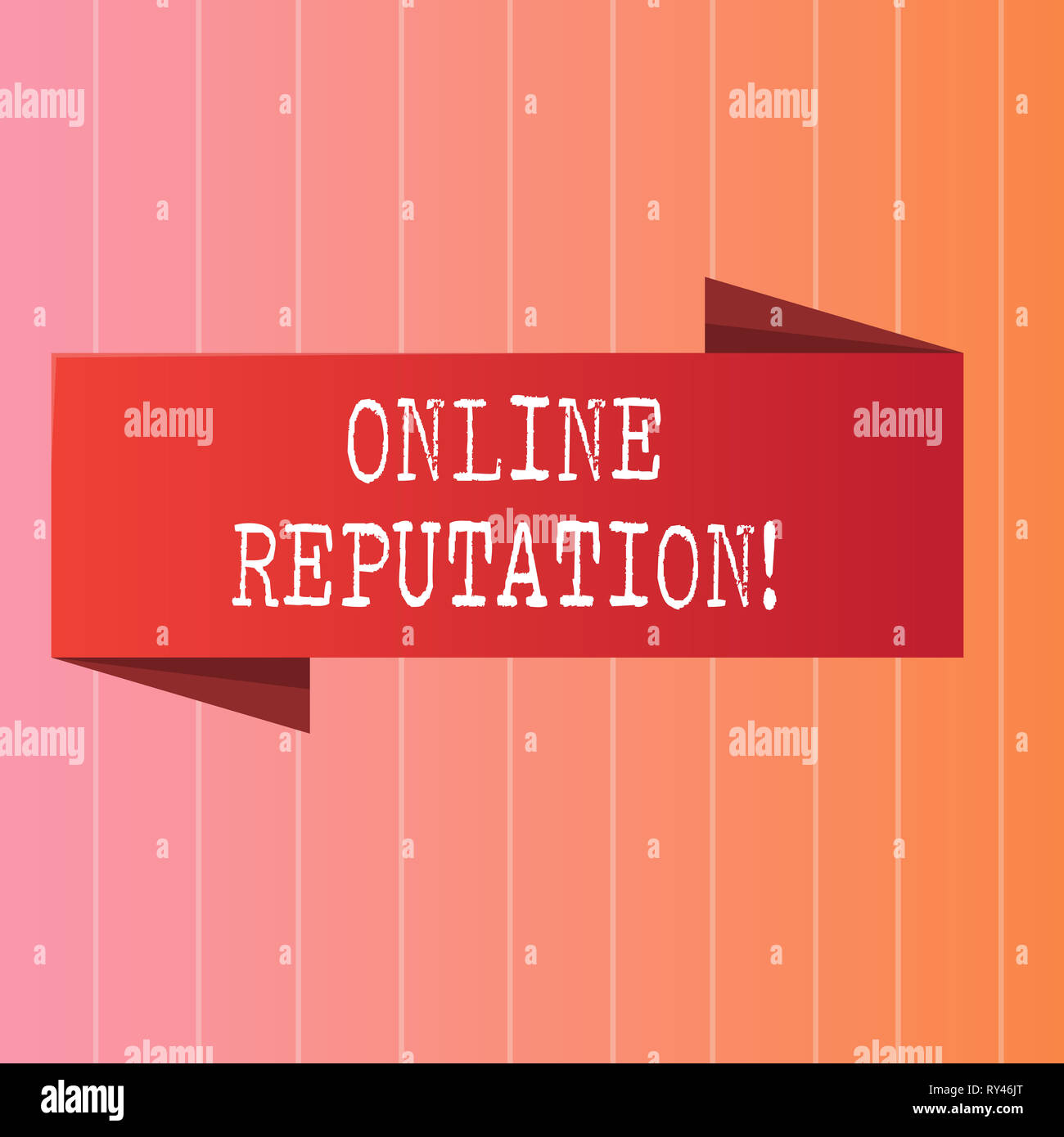 Writing note showing Online Reputation. Business concept for ...