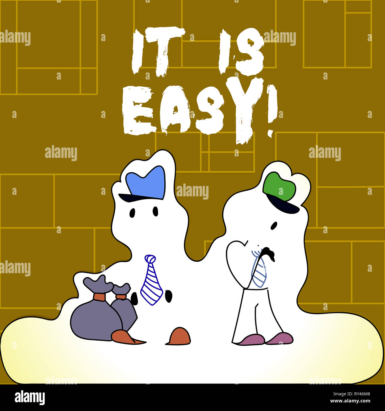 Handwriting text It Is Easy. Conceptual photo Clear Simple Not ...