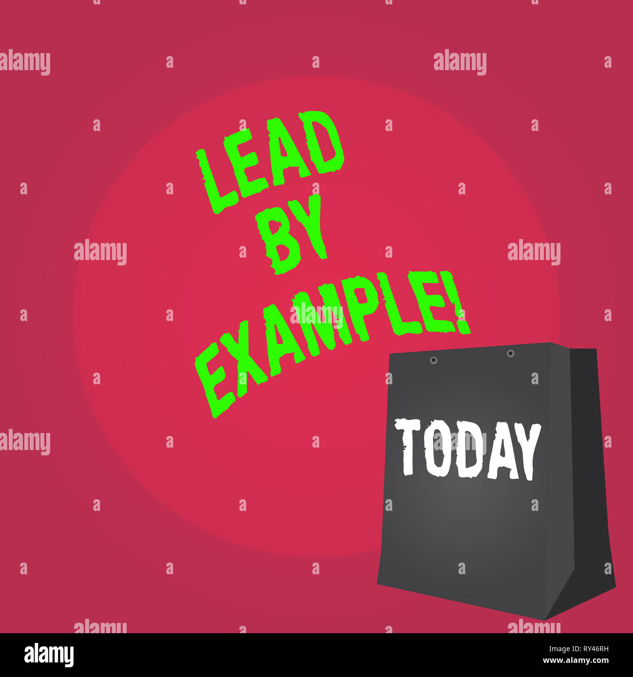 Word writing text Lead By Example. Business photo showcasing Leadership ...