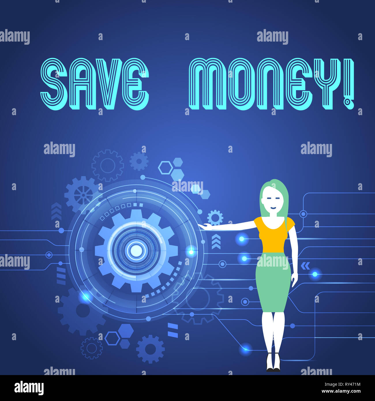 Handwriting text Save Money. Conceptual photo Reduce expenses Make a ...