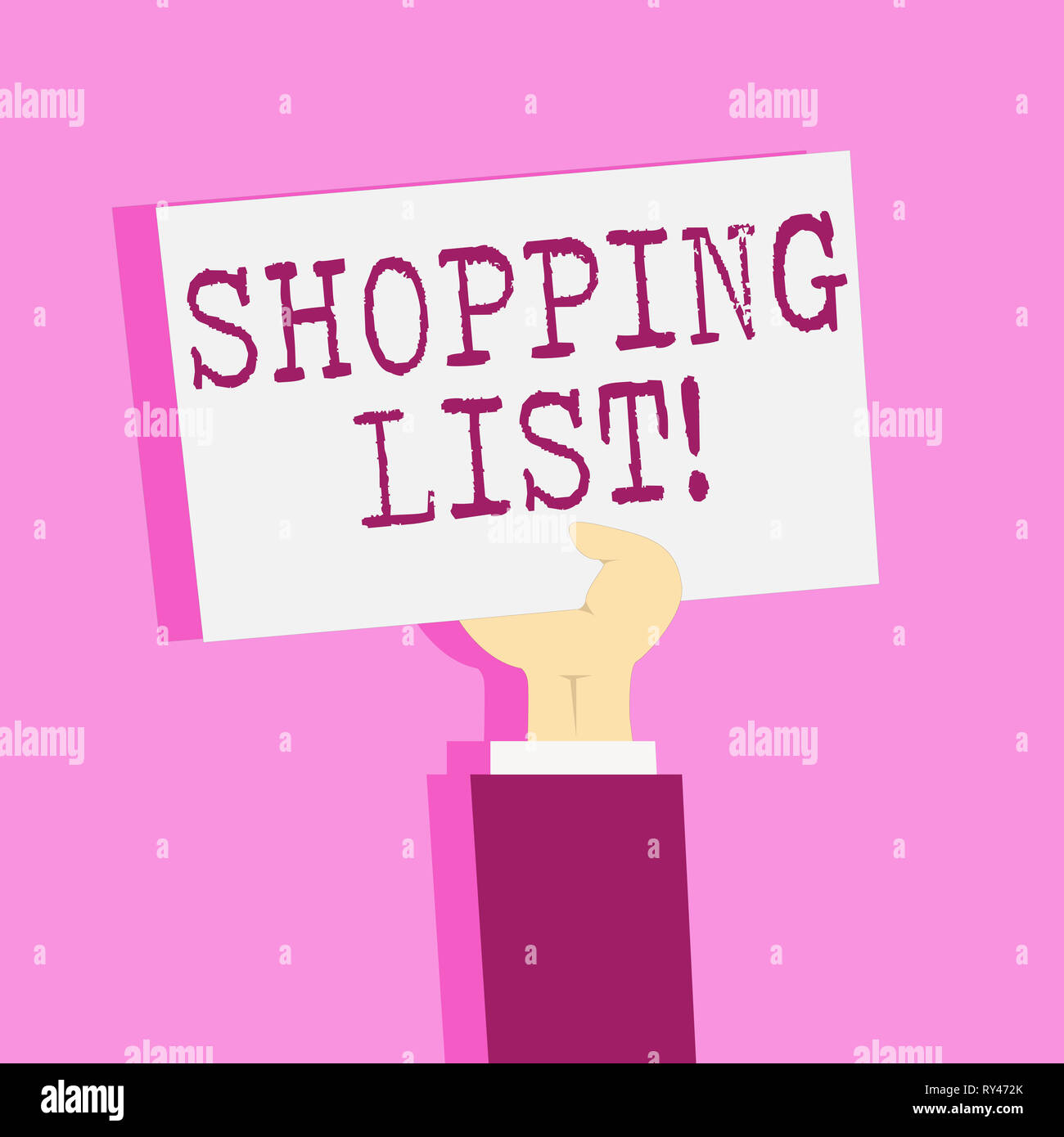 Writing note showing Shopping List. Business concept for Products ...