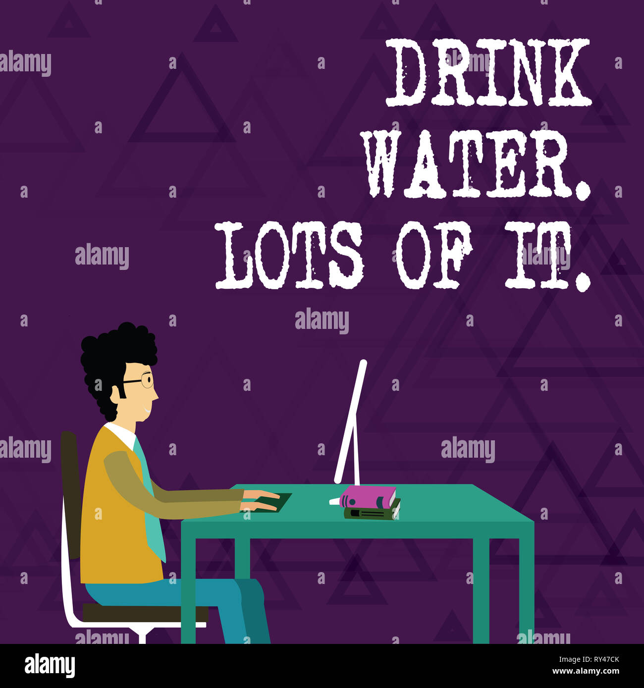 Writing note showing Drink Water Lots Of It. Business concept for ...