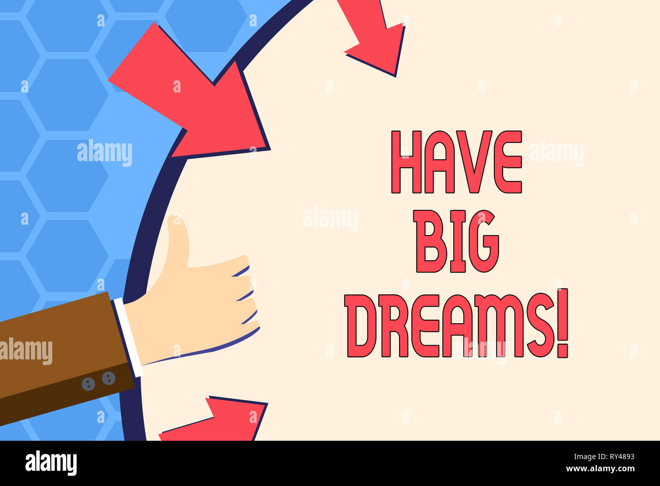 Writing note showing Have Big Dreams. Business concept for Future ...