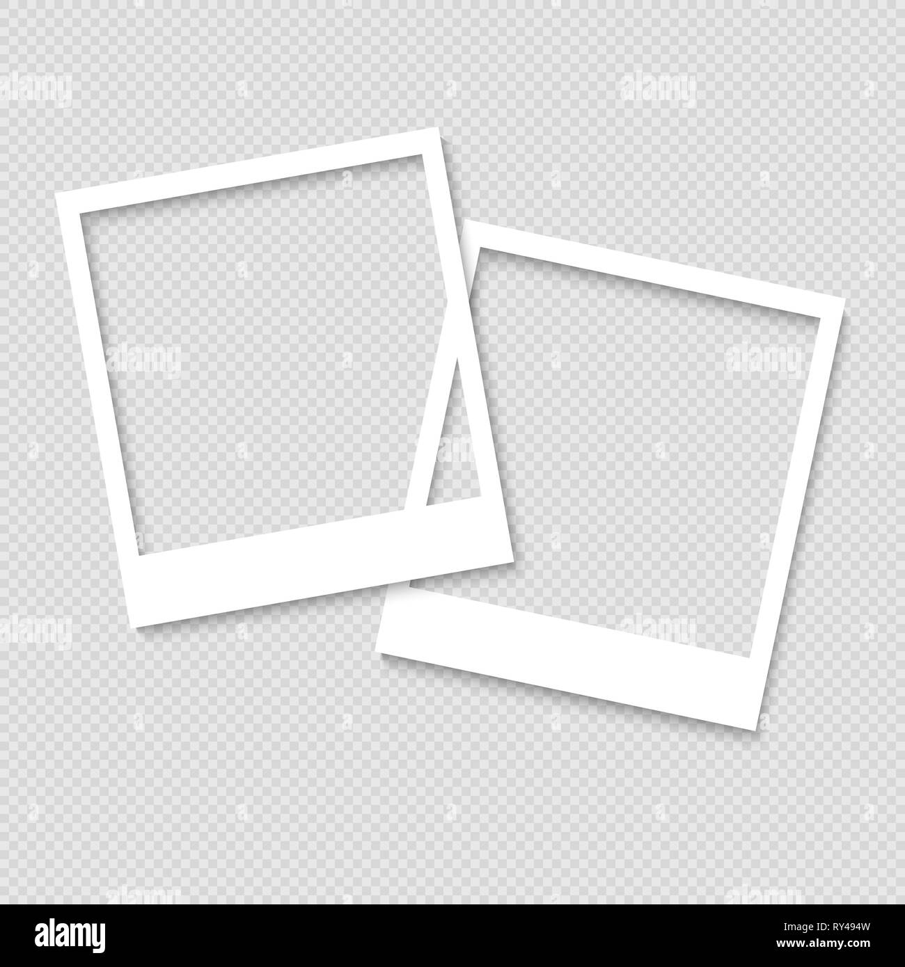 Blank photo frame. Template for design. Vector illustration Stock ...