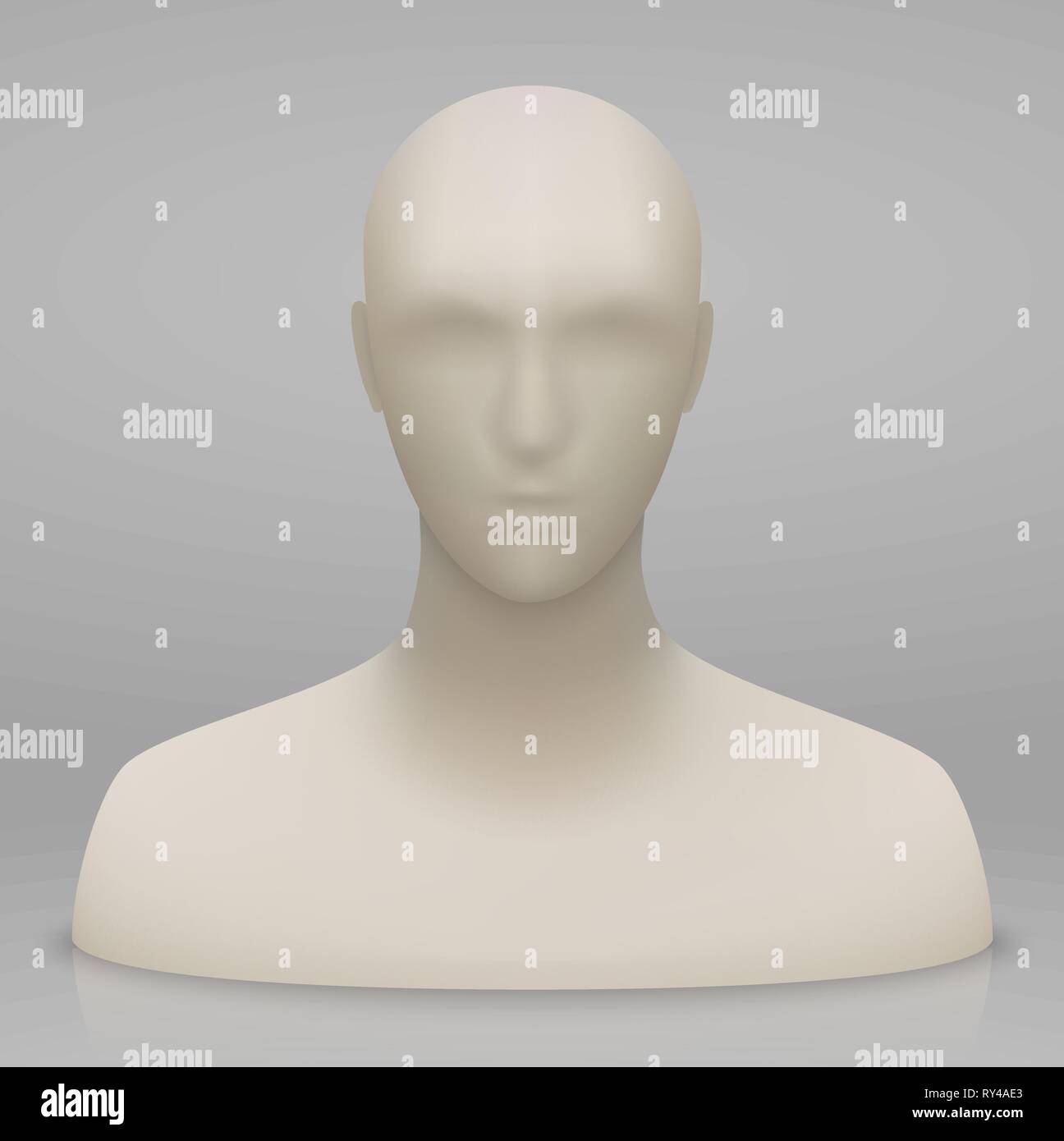 3d realistic mannequin head Stock Vector Image & Art - Alamy