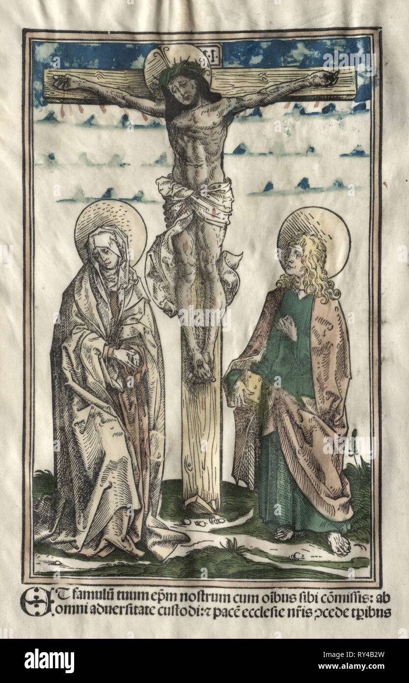 Christ on the Cross between Mary and John, 1502. Hans Burgkmair (German ...