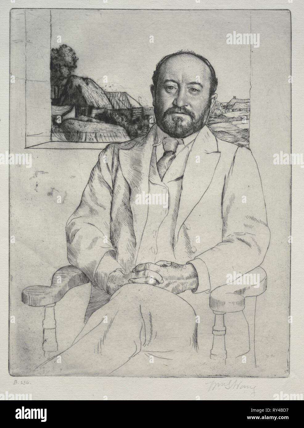 C. J. Knowles, 1894. William Strang (British, 1859-1921). Etching Stock ...