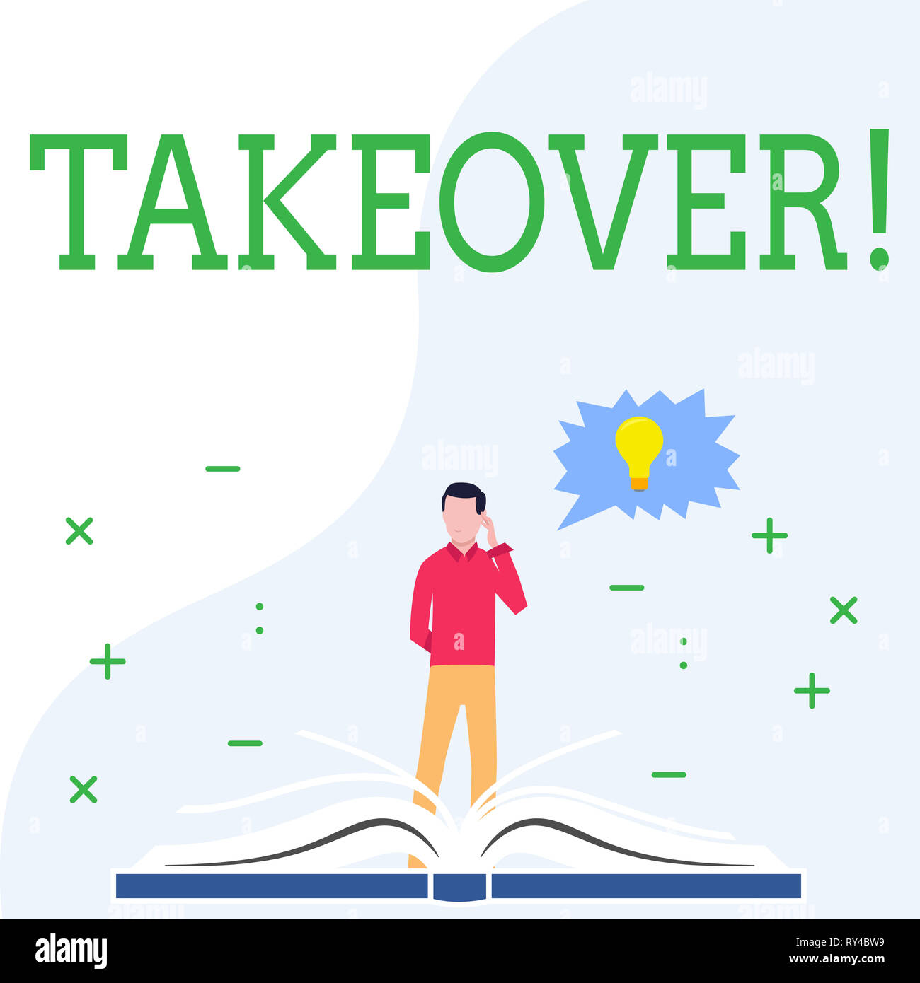 Conceptual hand writing showing Takeover. Concept meaning Assuming ...