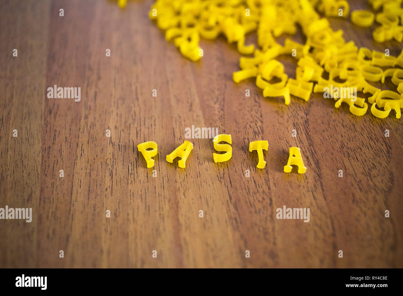 Alphabet spaghetti hi-res stock photography and images - Alamy