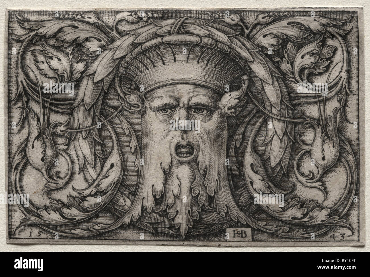 The Mask, 1543. Hans Sebald Beham (German, 1500-1550). Engraving Stock ...
