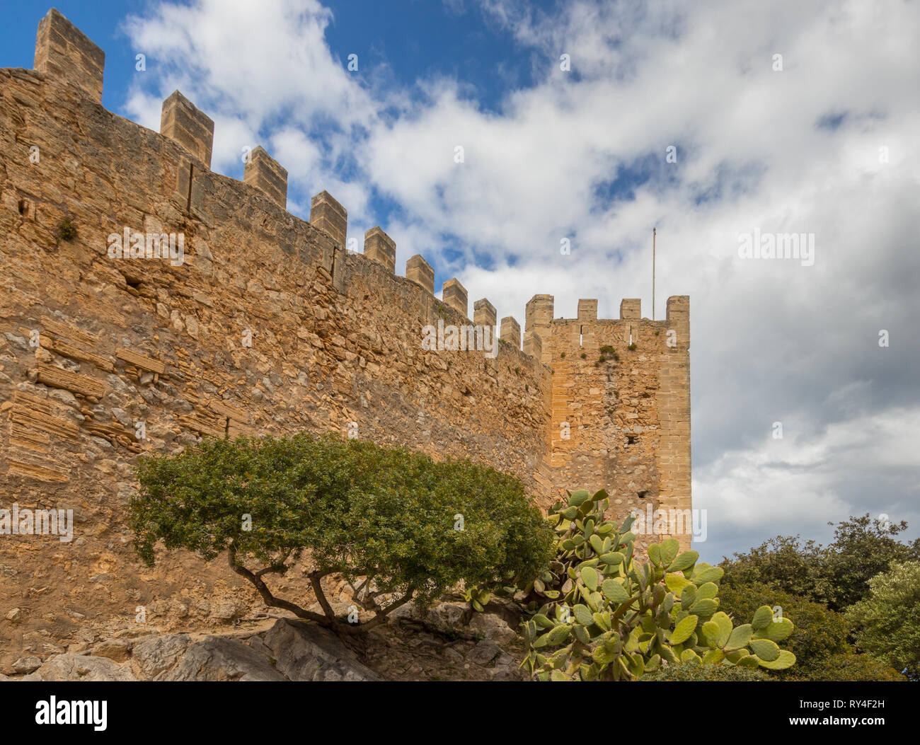 Castell de Capdepera, Majorca (Mallorca), Balearic Islands, Spain Stock ...
