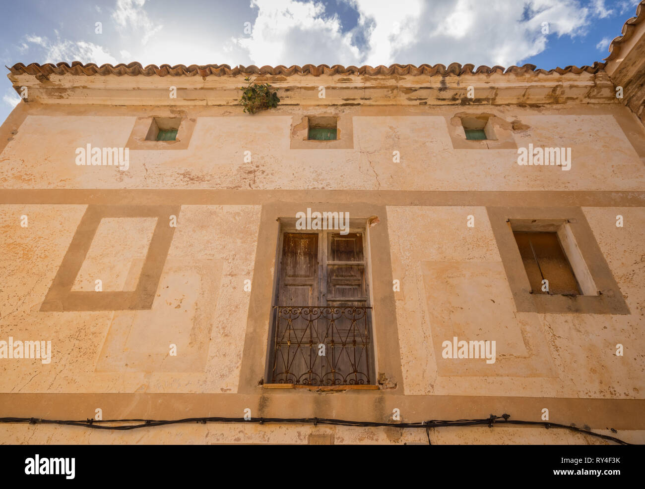 Traditional stone buildings in Capdepera, Majorca (Mallorca), Balearic ...
