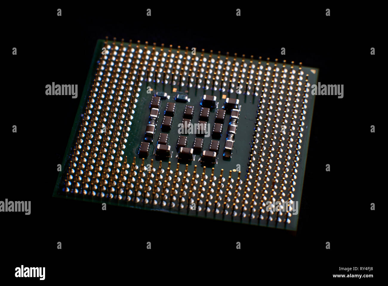cpu closeup for pc and laptop Stock Photo - Alamy