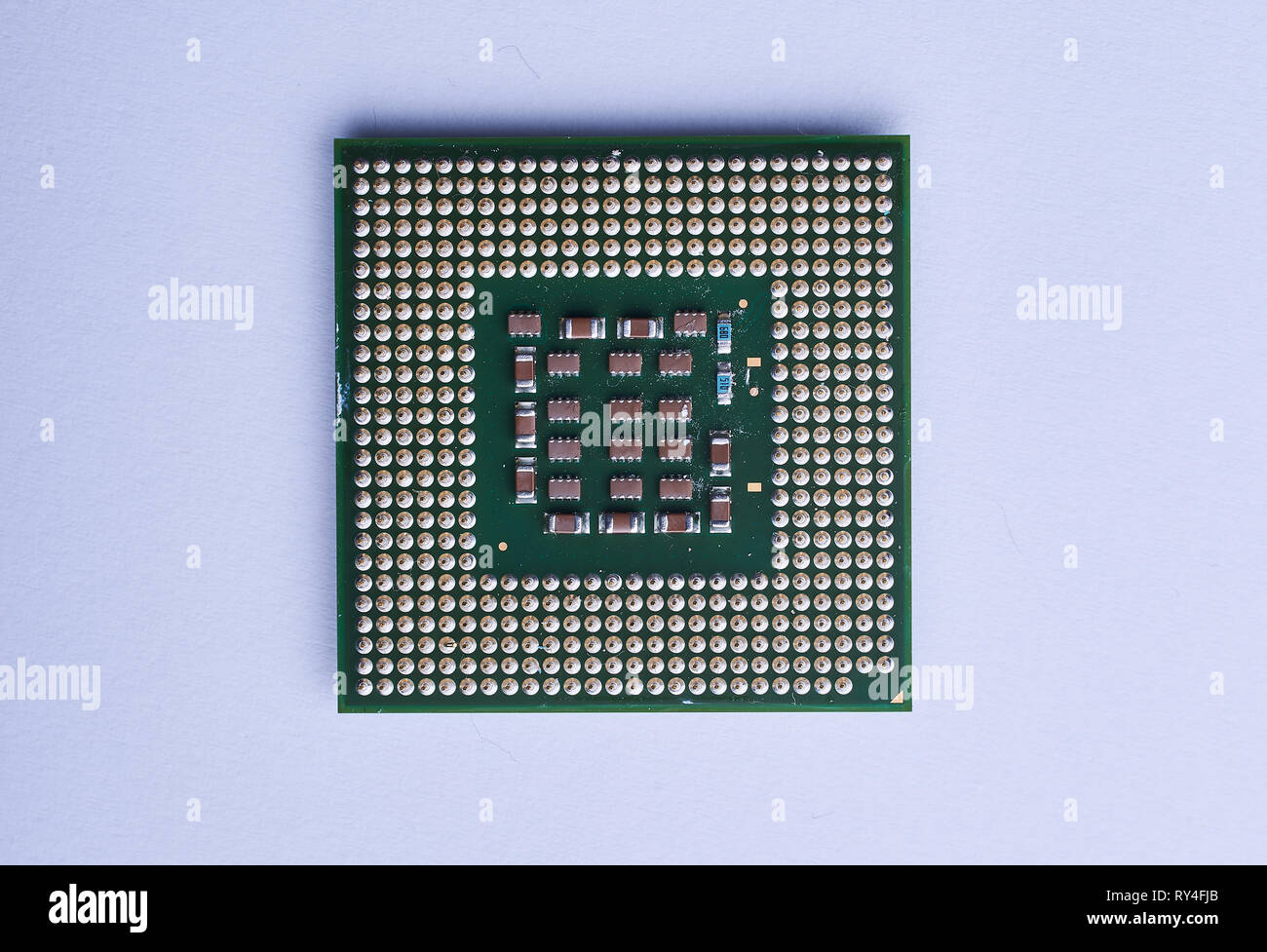 cpu closeup for pc and laptop Stock Photo - Alamy