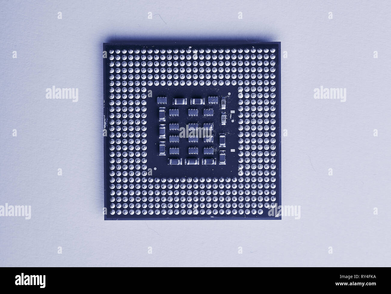 cpu closeup for pc and laptop Stock Photo - Alamy