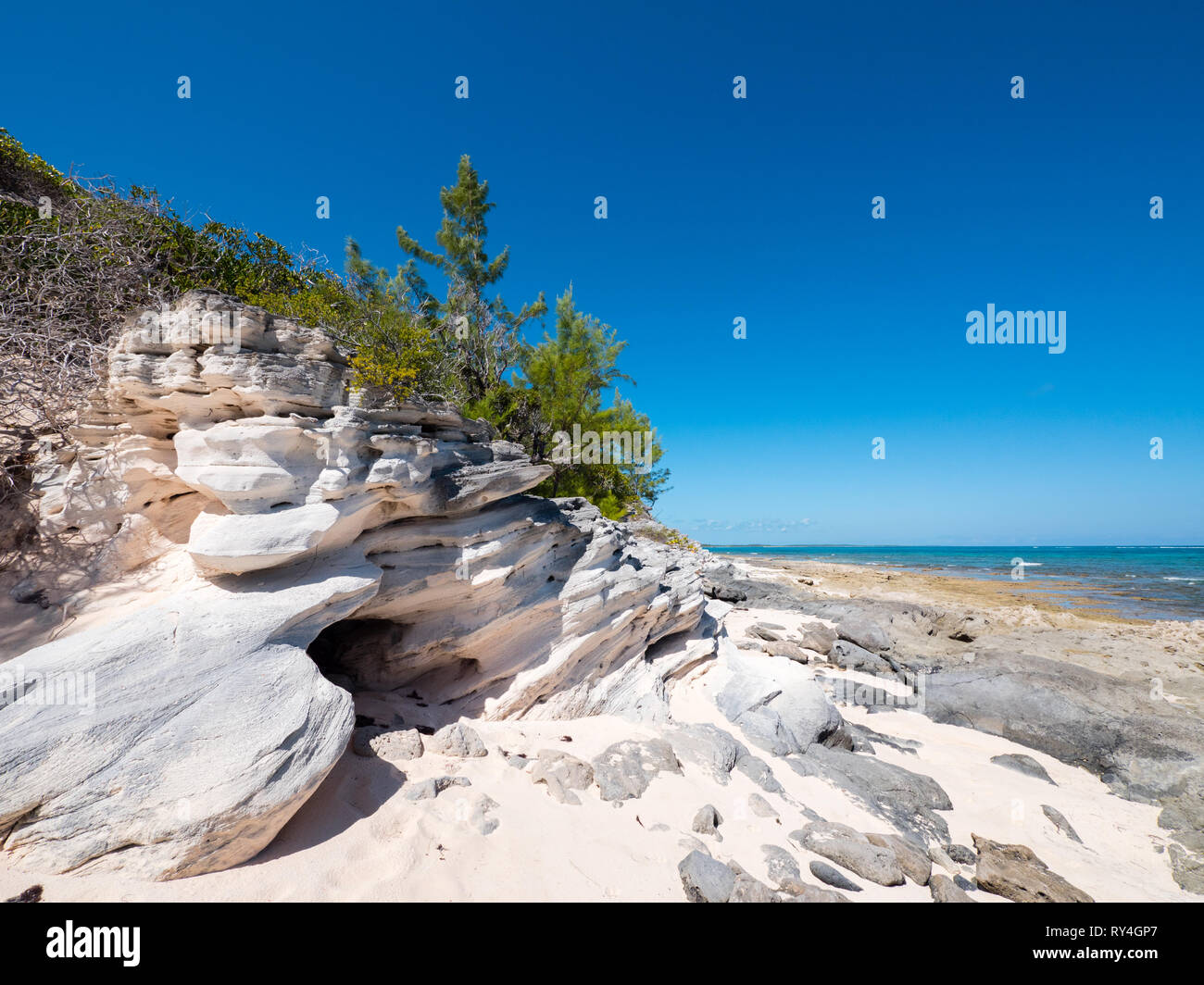 White Road Beach, Remote Tropical Beach, Rock Sound, Eleuthera, The ...